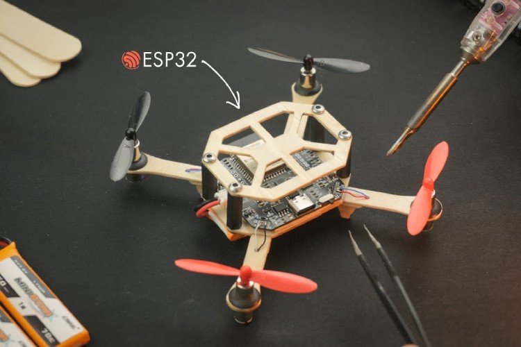 DIY WiFi-Controlled Drone with ESP32 and Arduino